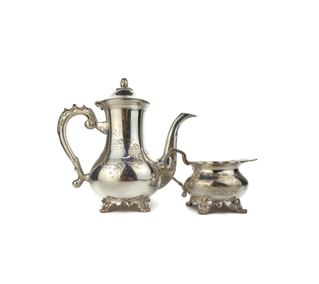 Antique Tea Coffee Set, English Tea Coffee Set, EPNS Tea Coffee Set - Etsy