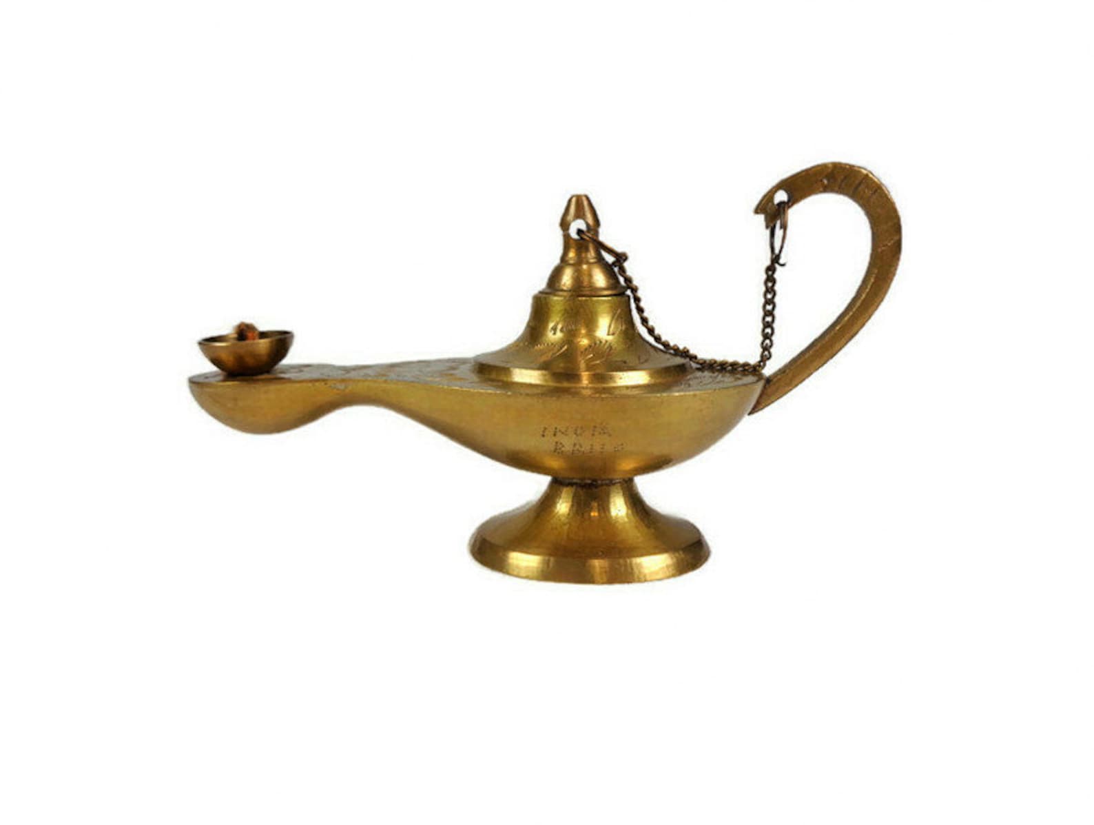 Antique Aladdin Lamp Brass Miners Lamp Vintage Brass Betty - Etsy