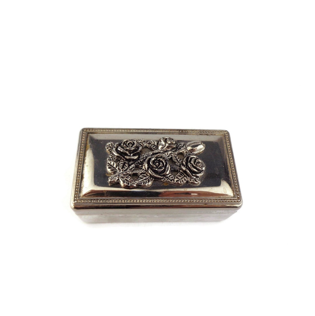 Antique Jewelry Box, Embossed Jewelry Box, Vintage Jewellery Box ...