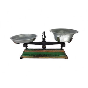 Antique Balance Scale France, Vintage Weighting Balance Scale Force 10 ...