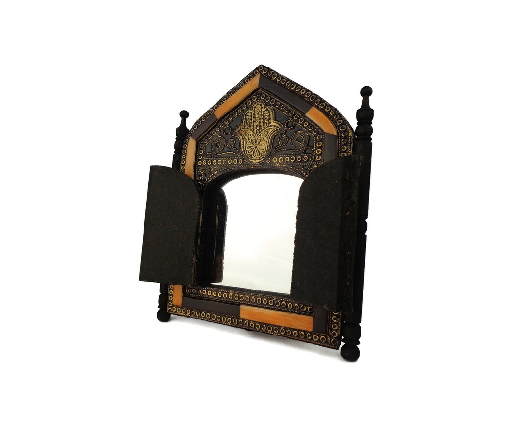 Antique Moroccan Mirror, Moroccan Covered Mirror, Wall Mirror Morocco ...