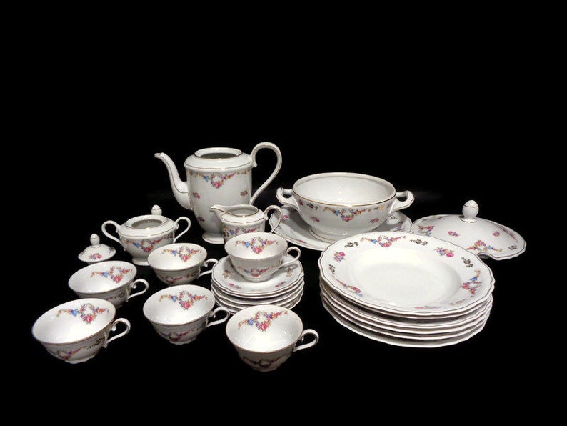 Vintage Porcelain Breakfast Set Breakfast Dining Set Bavaria | Etsy