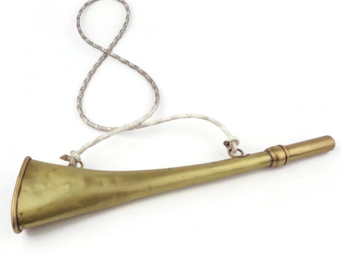 Vintage Brass Horn, Signal Horn, Hunting Horn - Etsy