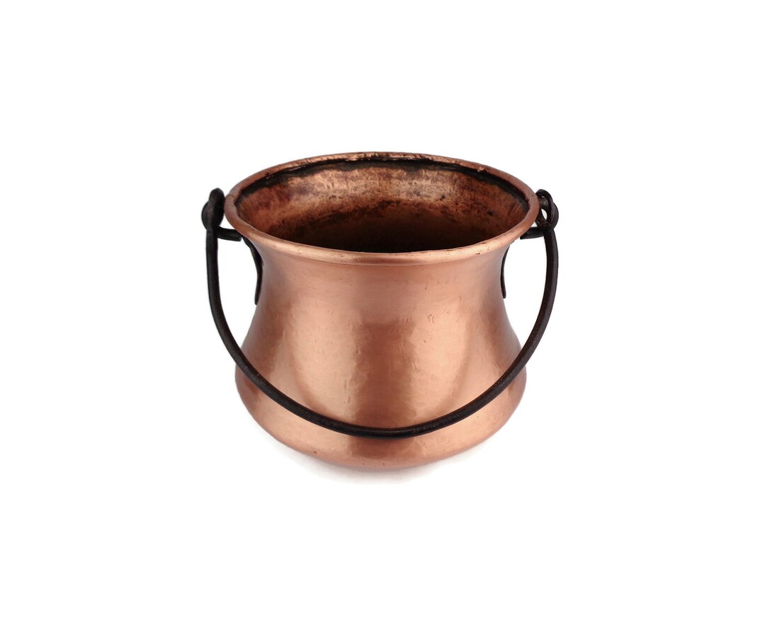 Antique Copper Cauldron Handmade Copper Cauldron Solid - Etsy