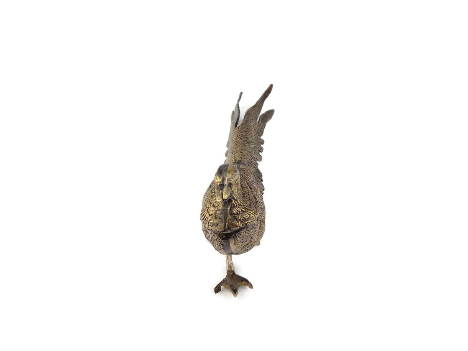 Vintage Brass Peacock Figurine, Antique Peacock Sculpture, Brass ...