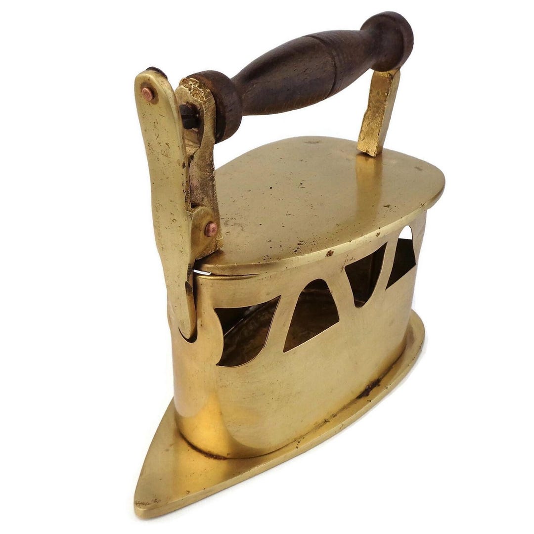 Antique Brass Clothes Iron, Brass Flat Iron - Etsy