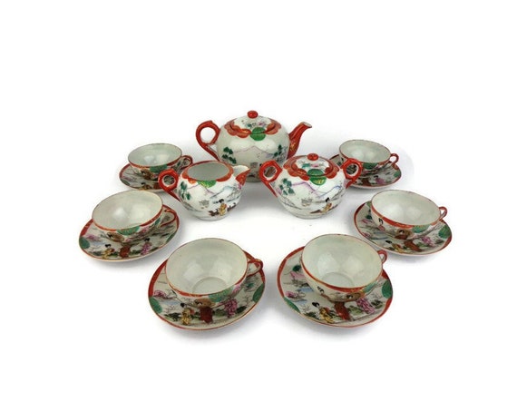 Vintage Porcelain Tea Cooffee Set Japanese Porcelain Coffee | Etsy