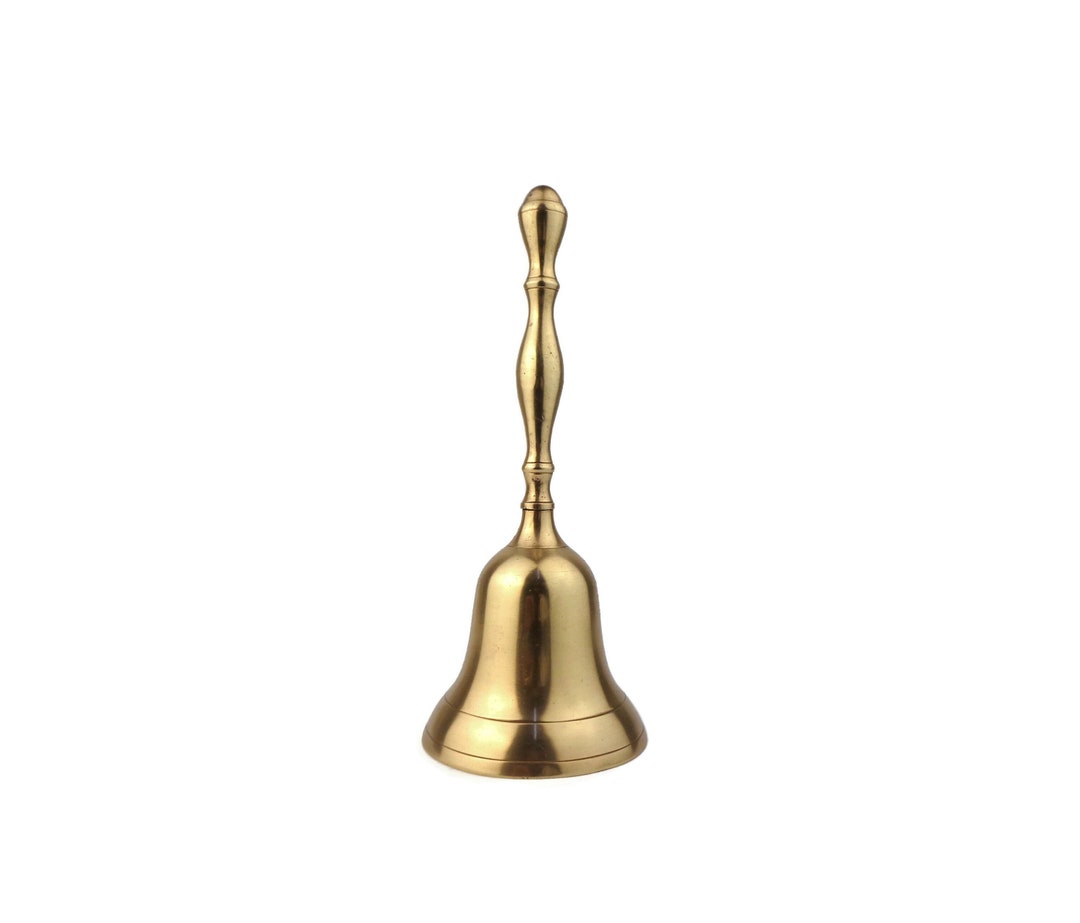 Antique Hand Bell, Vintage Brass Dinner Hand Bell - Etsy