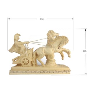 Antique Sculpture of Roman Chariot by Santini, Signed Santini Roman ...