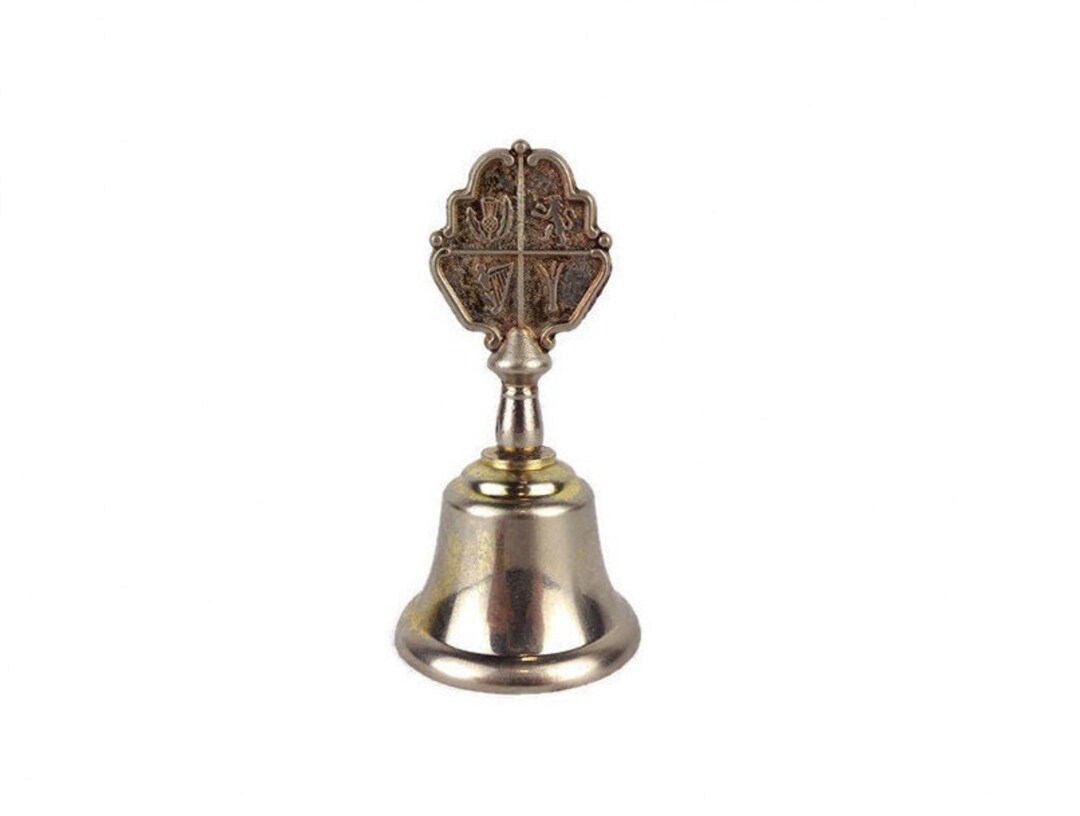 Vintage School Hand Bell, Engraved Hand Bell, Iron Hand Bell - Etsy UK