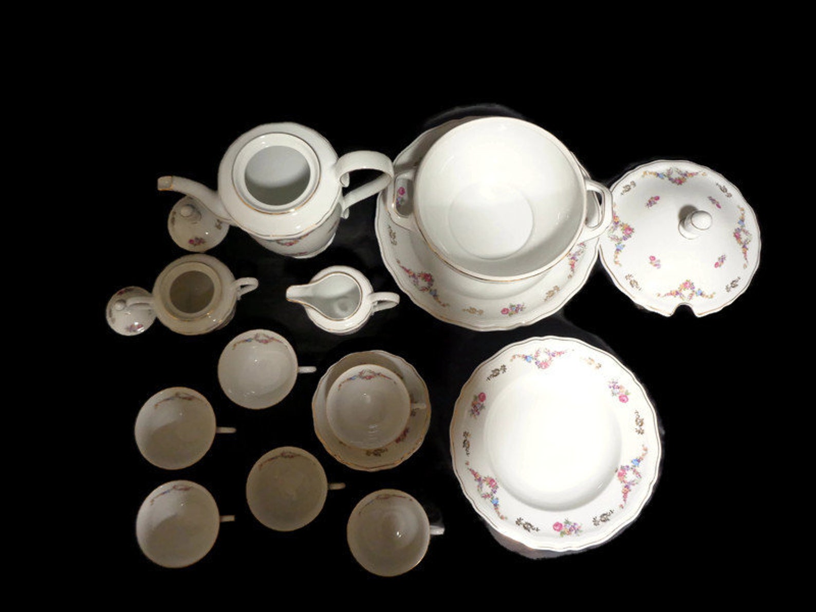 Vintage Porcelain Breakfast Set Breakfast Dining Set Bavaria | Etsy