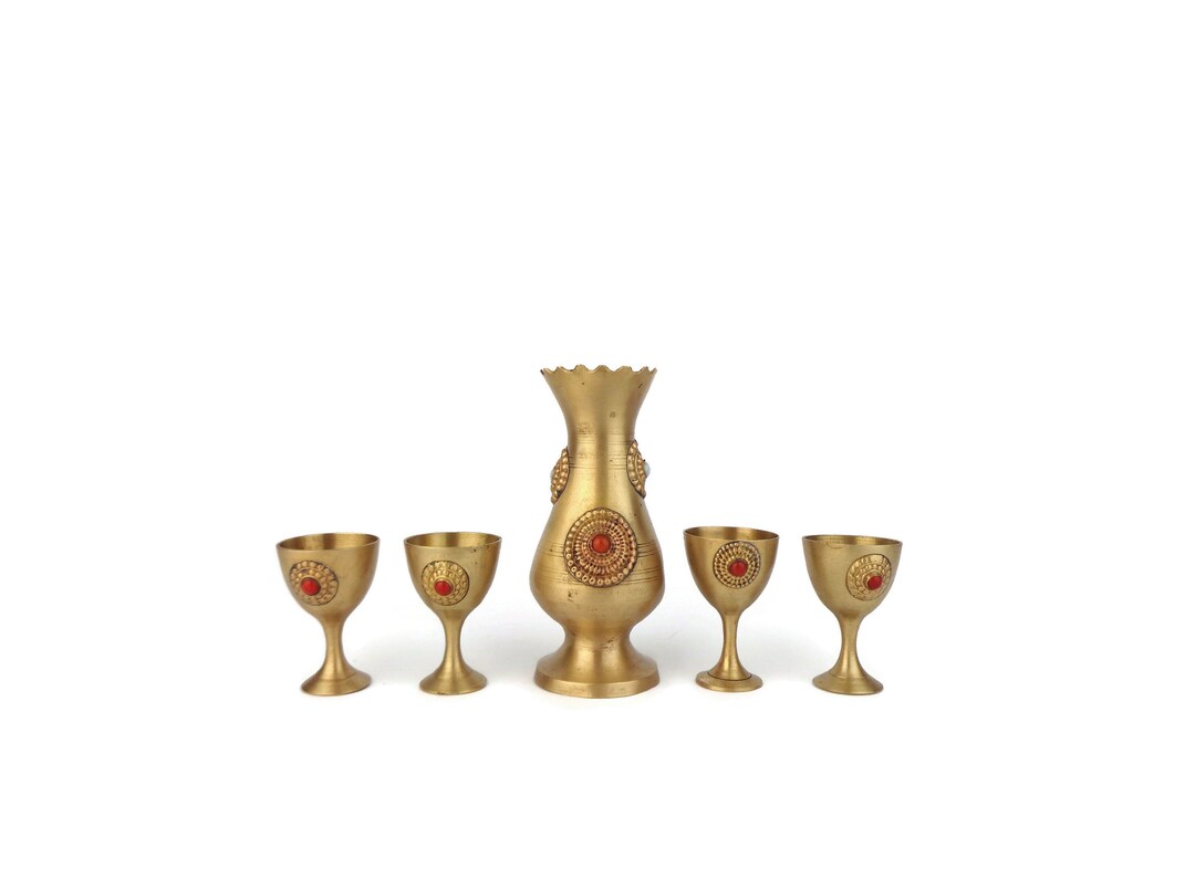 Vintage Brandy Cups Set With Jug - Etsy