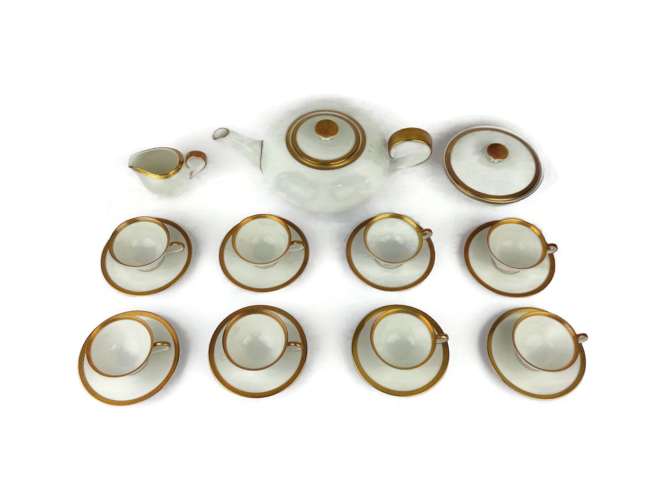 Vintage Porcelain Tea Cooffee Set Coffee Tea Dining Set - Etsy