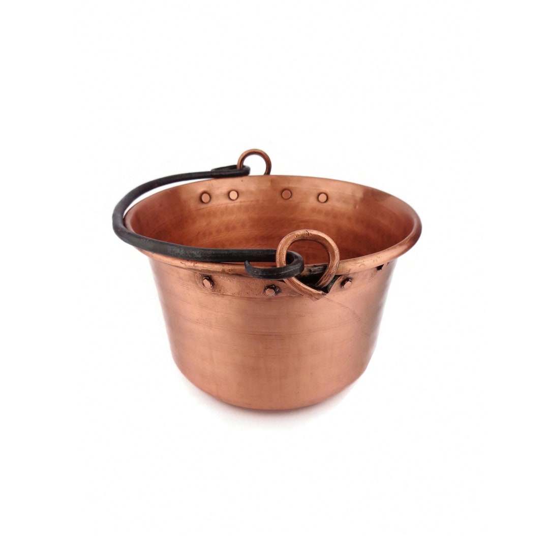 Antique Copper Cauldron, Handmade Copper Cauldron, Solid Copper ...