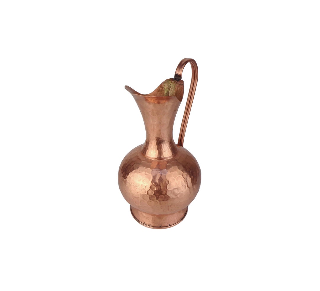 Antique Copper Jug, Handmade Copper Pitcher - Etsy