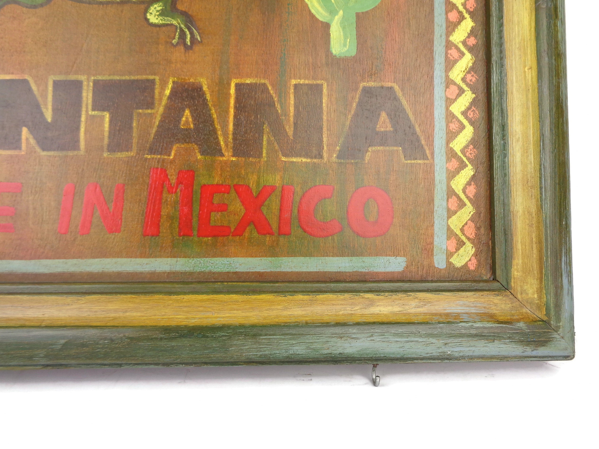 Vintage Mexican Wall Plate Mexican Wall Sign Handpainted - Etsy