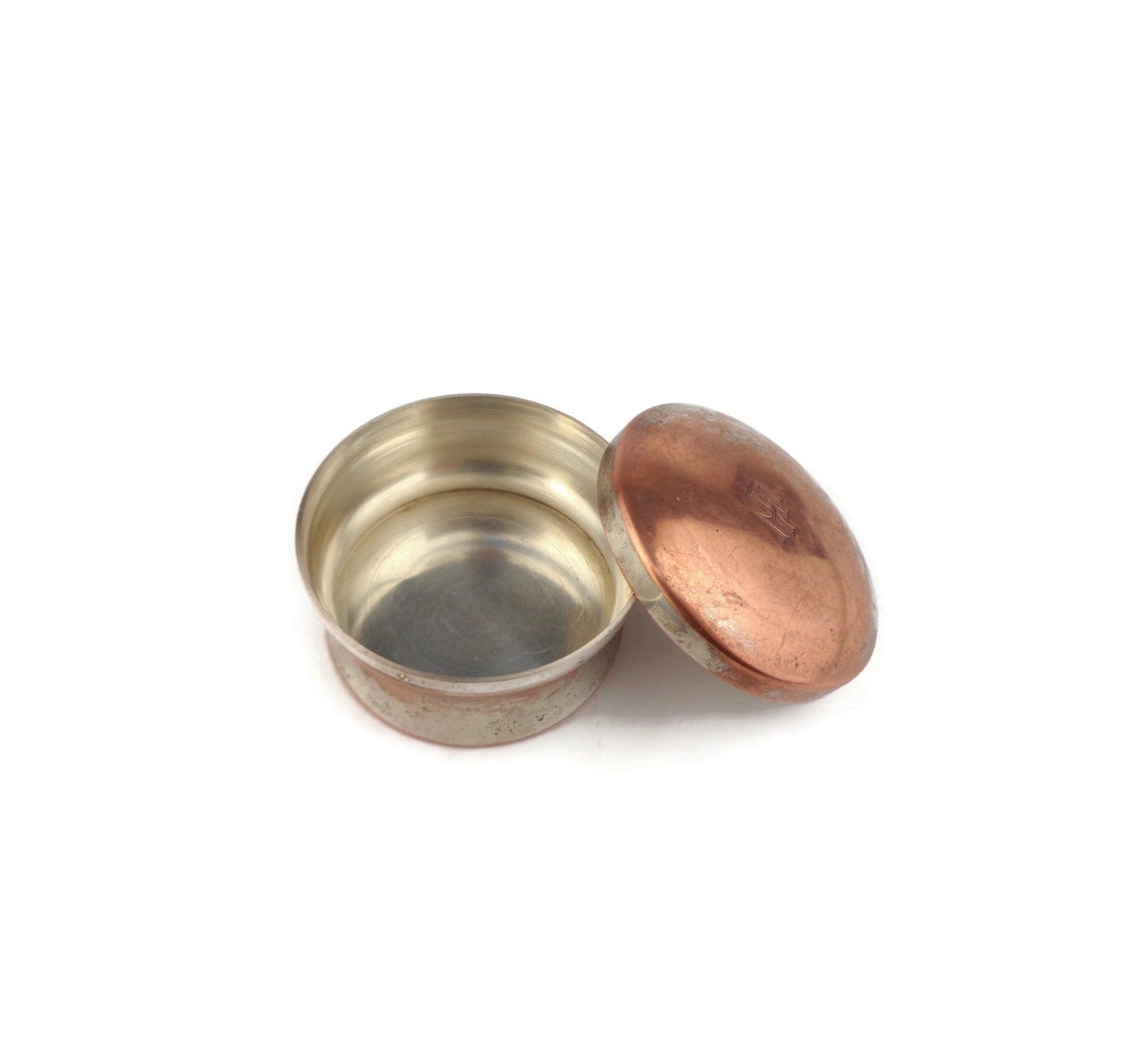 Vintage Copper Pill Box - Etsy