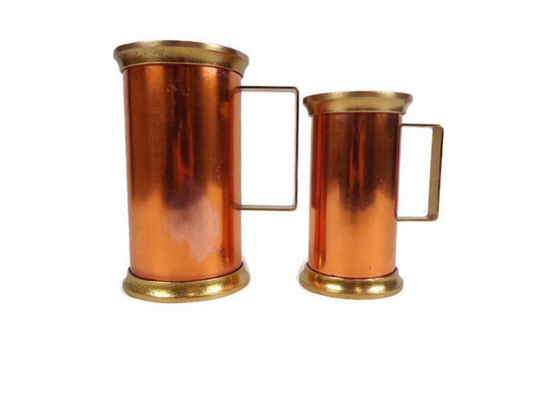 Vintage Copper Measuring Cups Set of 2, Pair Copper Measuring Cups - Etsy