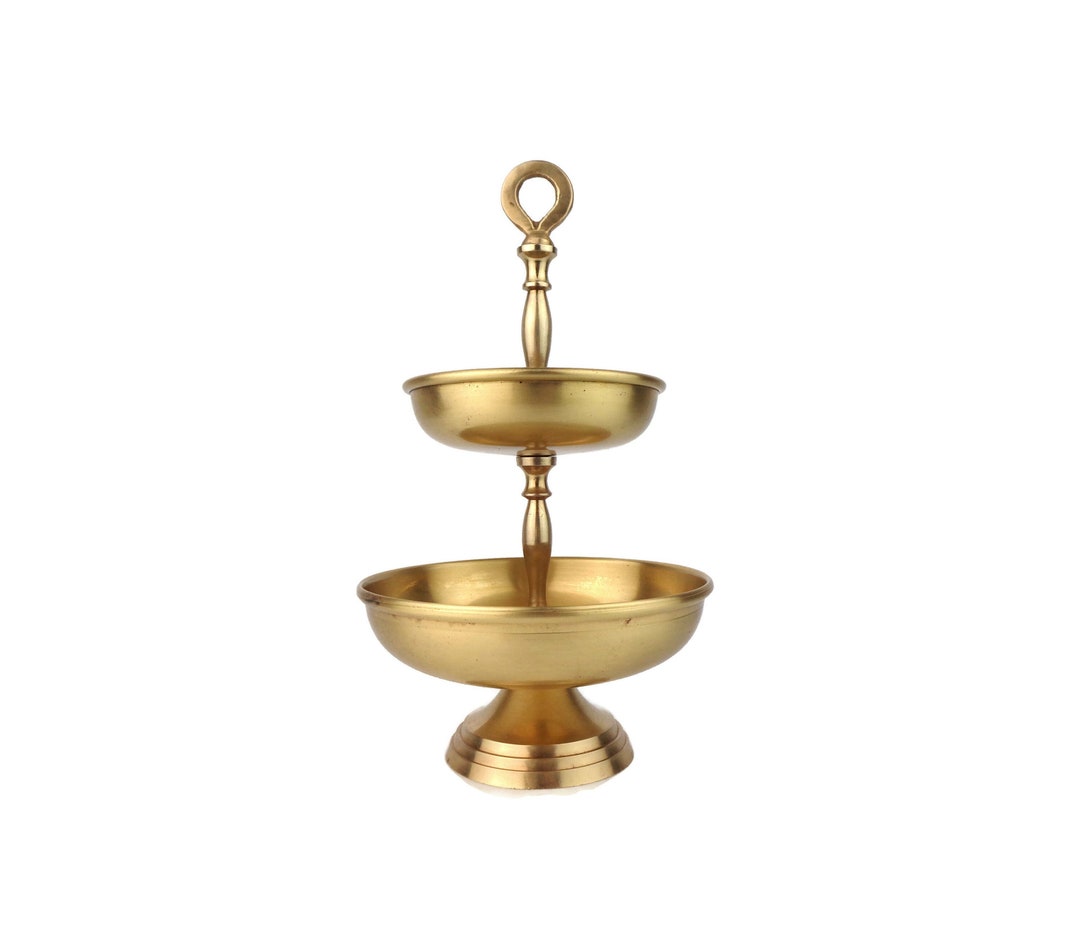 Vintage Brass Nuts Tray, Solid Brass Nuts Tray Two Tier - Etsy
