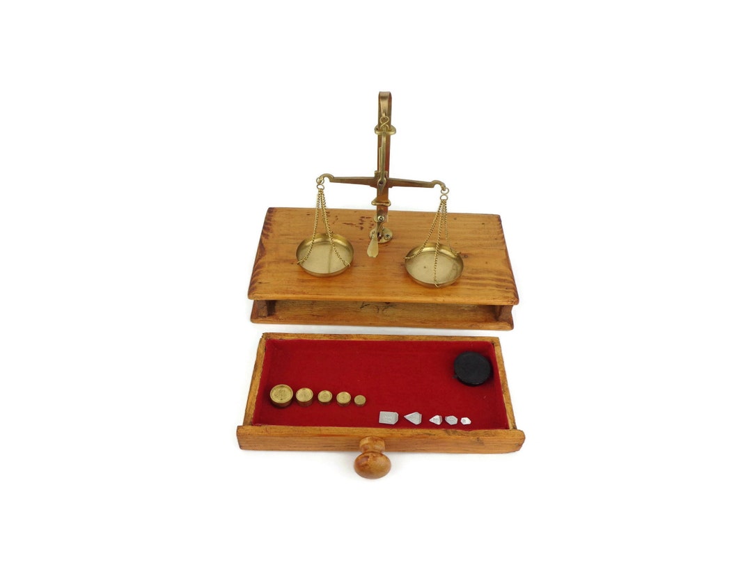 Vintage Jewelry Balance Scale, French Balance Scale With Original Box ...
