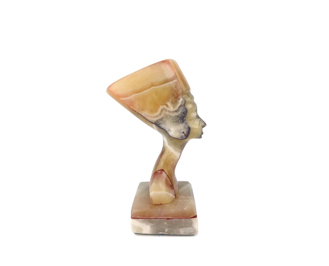 Onyx Bust Queen Nefertiti, Nefertiti Bust Statue, Egyptian Queen ...