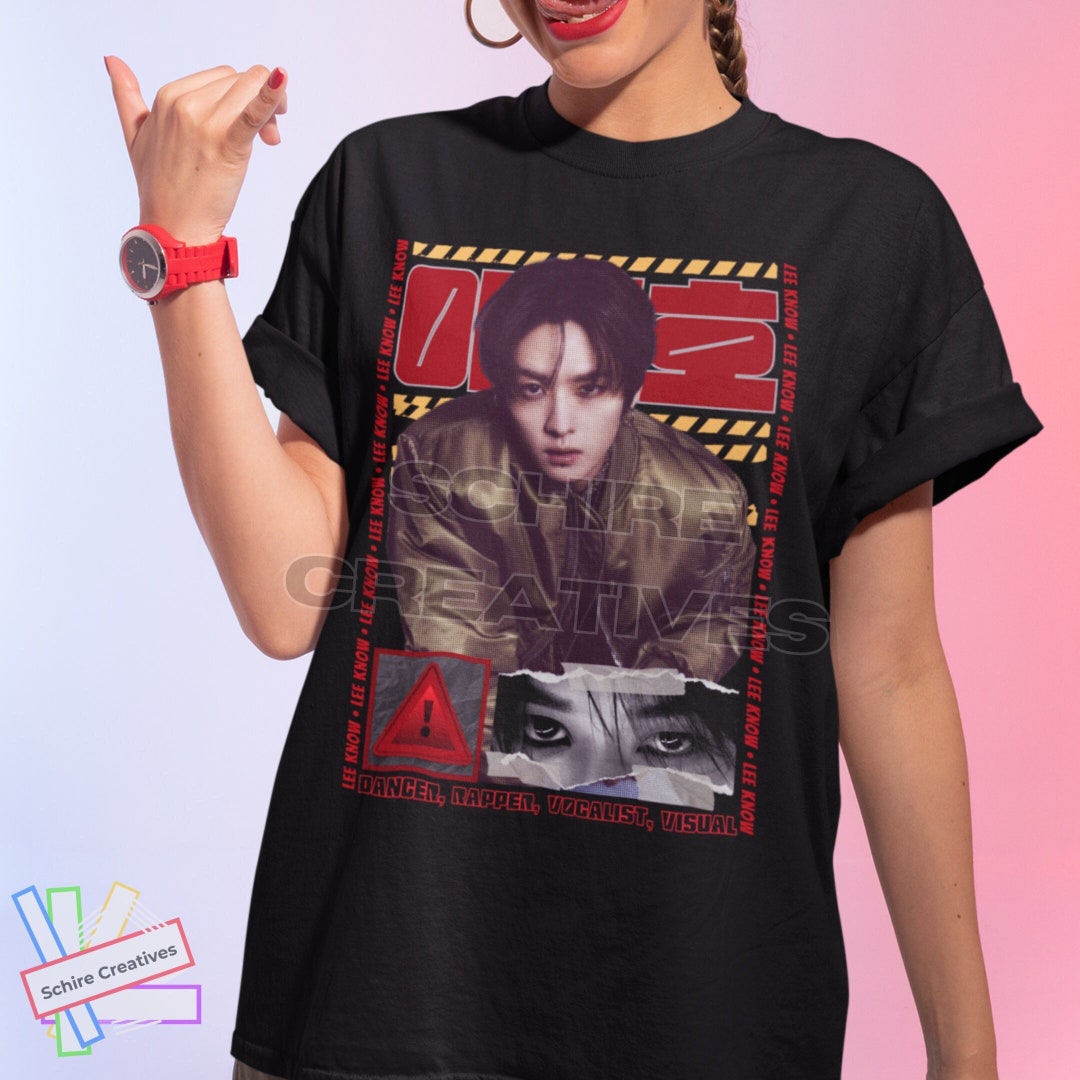 Lee Know Rockstar 5 Star Shirt, Lee Know Aesthetic Unisex Shirt - Etsy