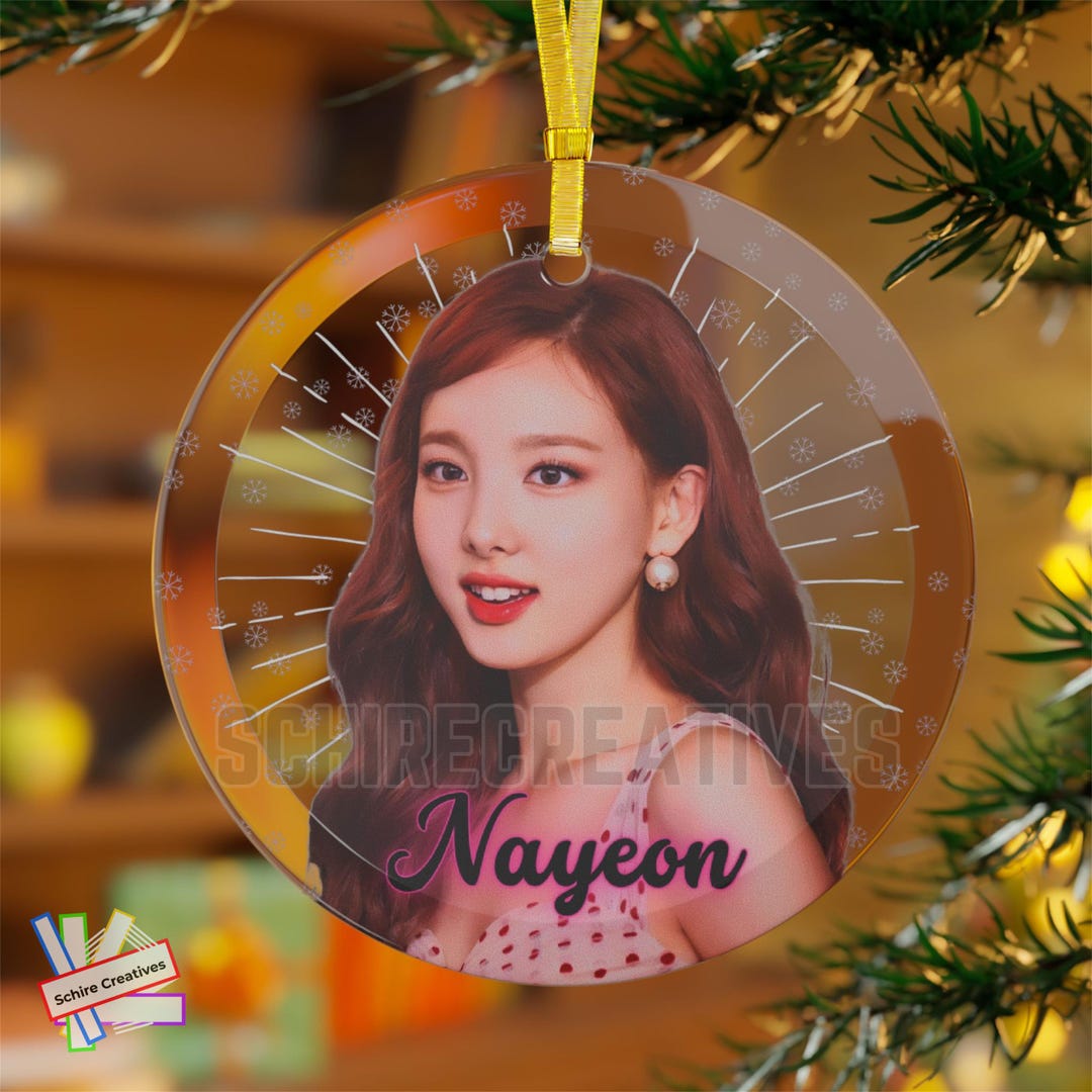Nayeon Glass Ornament, Twice Christmas Tree Decoration - Etsy
