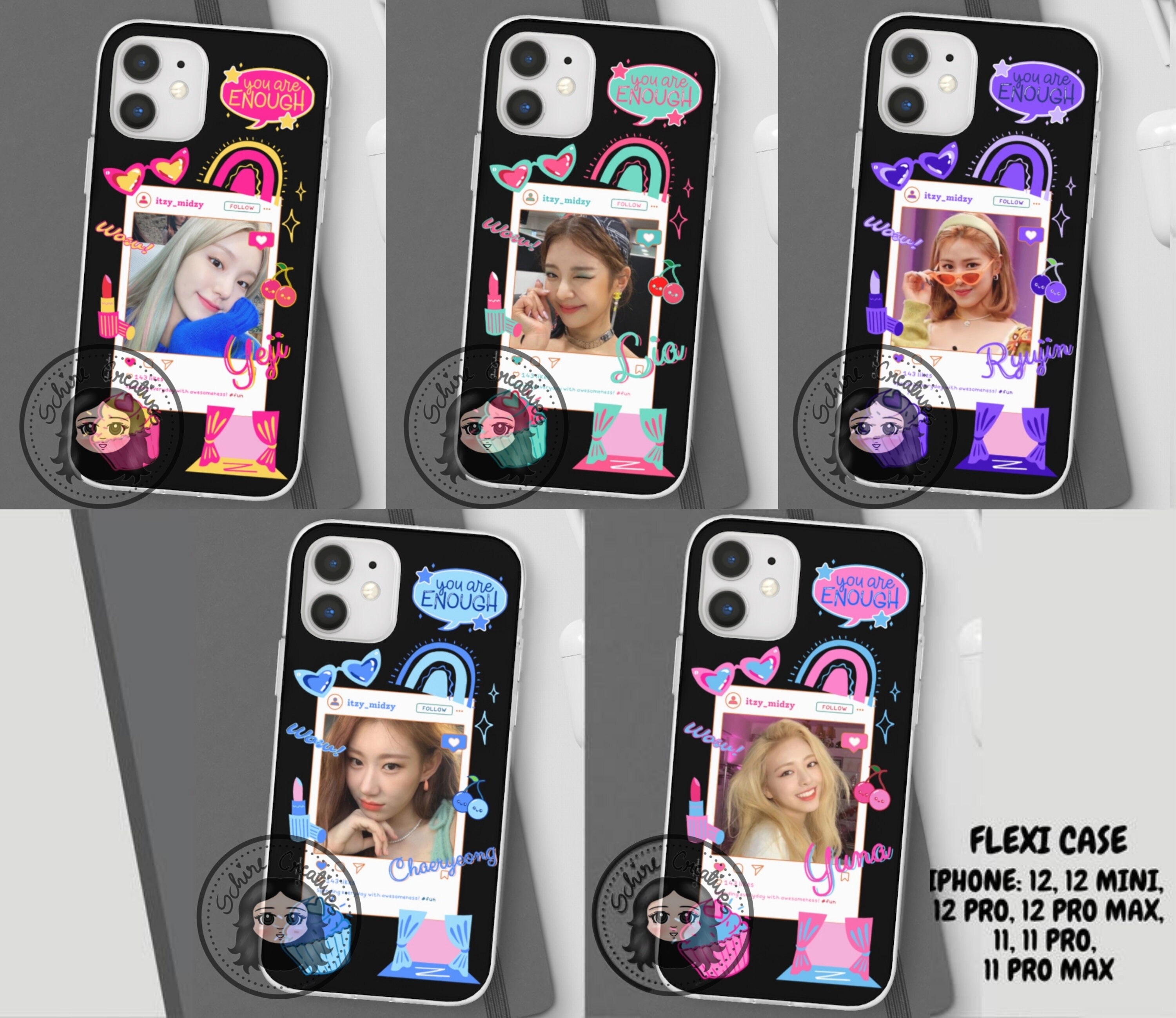Itzy Members Phone Cases Itzy Iphone Case Itzy Clear Case - Etsy