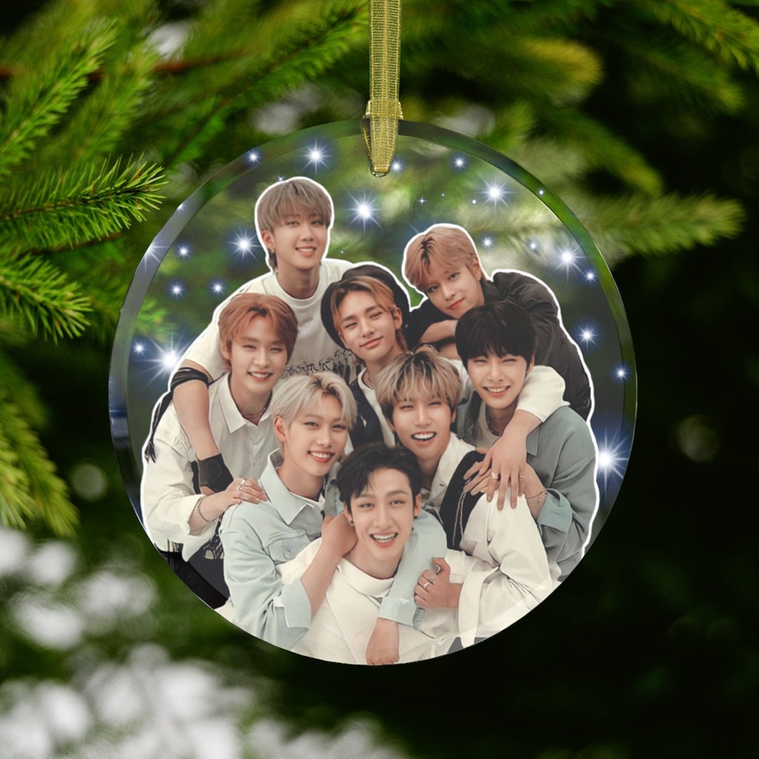 Stray Kids Glass Ornament, Stray Kids Christmas Tree Ornament - Etsy