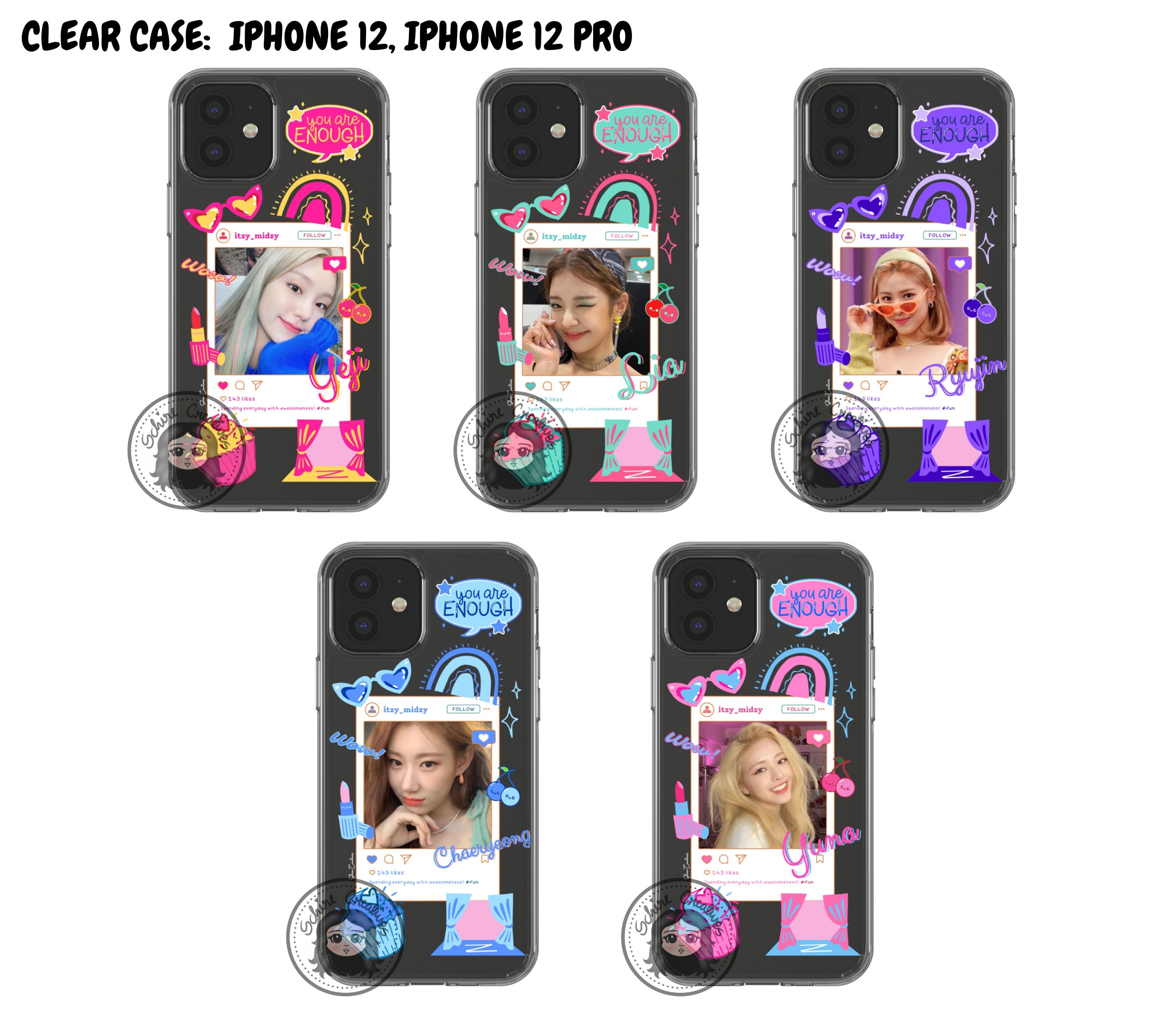 Itzy Members Phone Cases Itzy Iphone Case Itzy Clear Case - Etsy