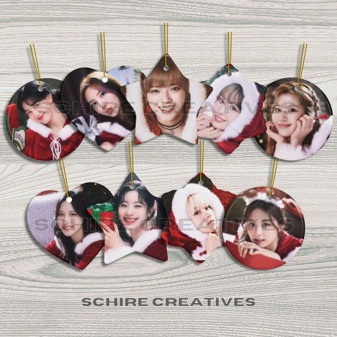 Twice Members Ceramic Ornament, Twice Christmas Tree Decoration, Jihyo ...