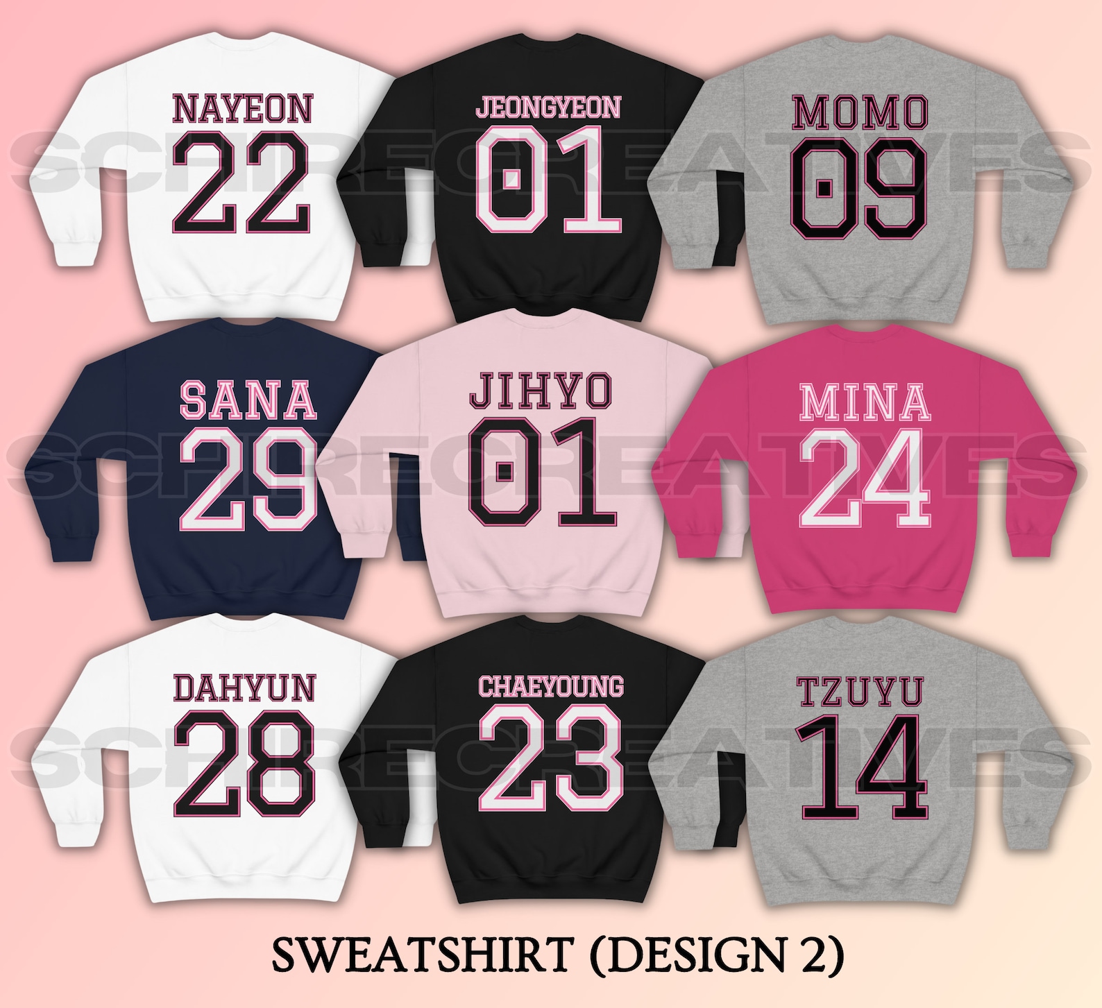 Twice Names All Members Shirt, Twice Sweatshirt - Etsy