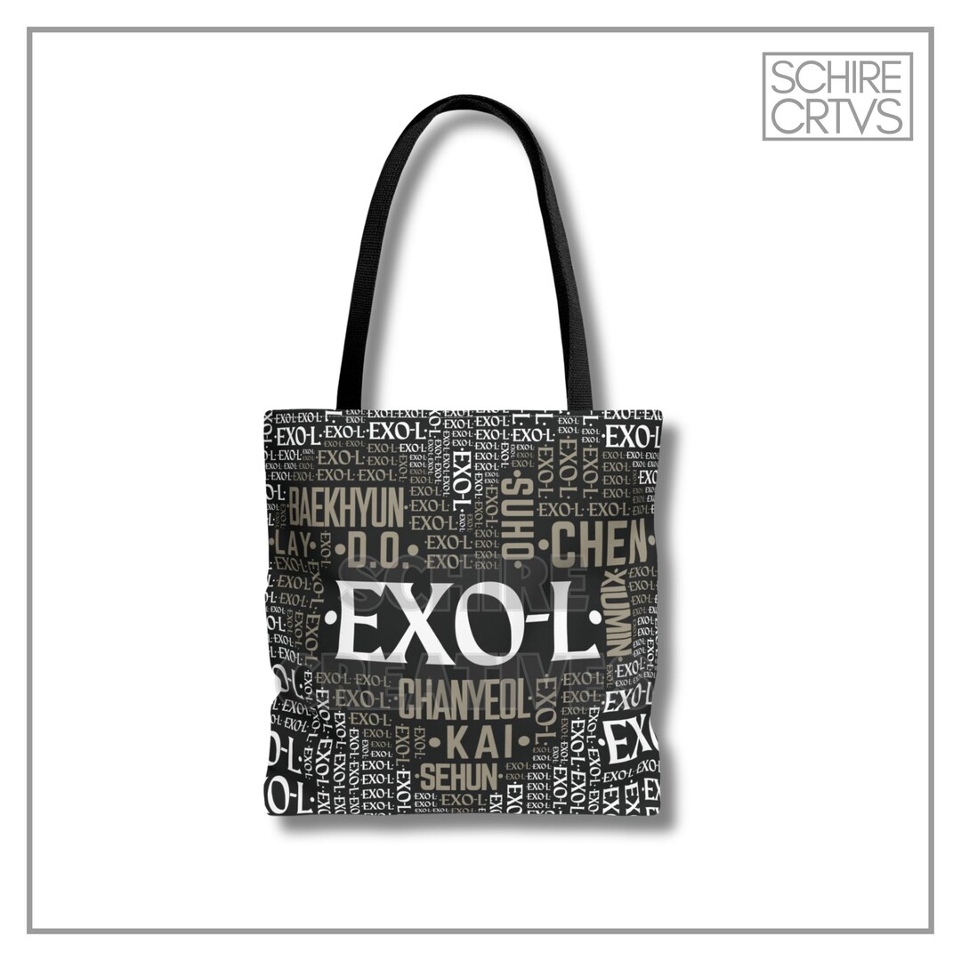 EXO-L Inspired Tote Bag, K-pop Inspired Tote Bag, EXO Tote Bag, Concert ...