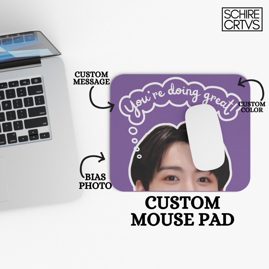 Customizable Kpop Bias Mouse Pad (rectangle) With Message - Etsy