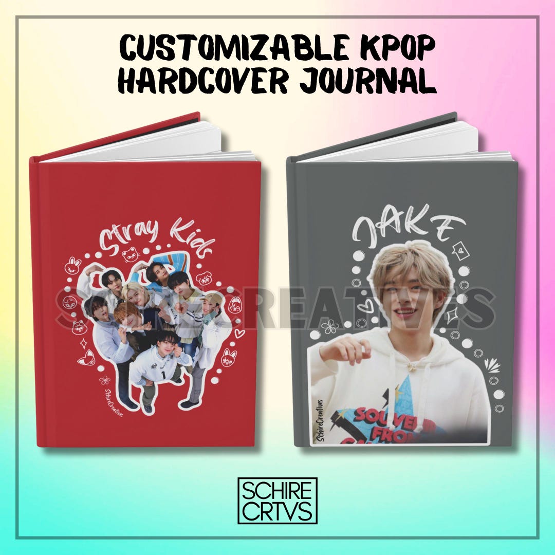Customizable KPOP Bias/group Hardcover Journal Matte, Personalized KPOP ...