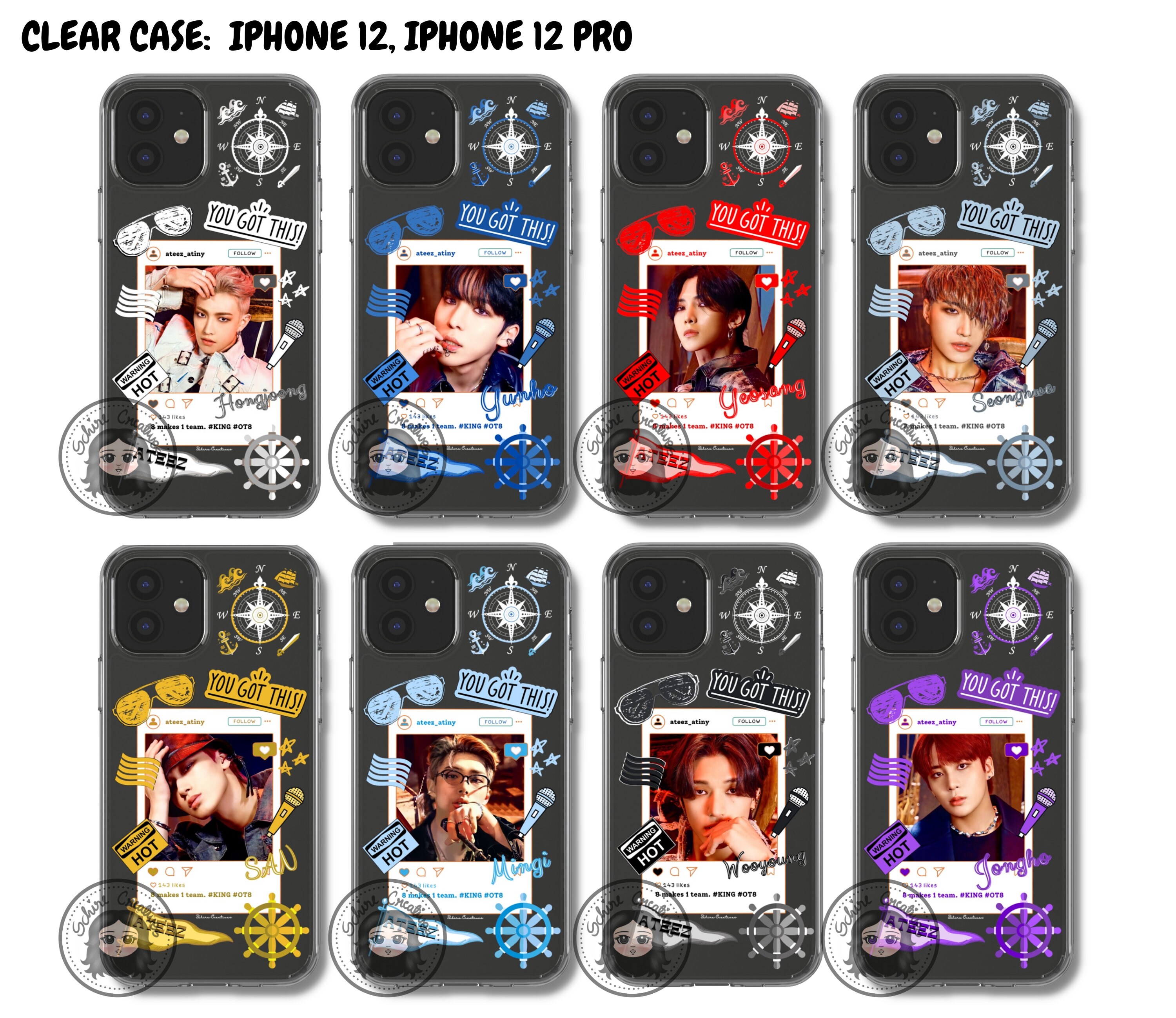 Customizable Ateez Members Phone Cases Ateez Iphone Case - Etsy UK