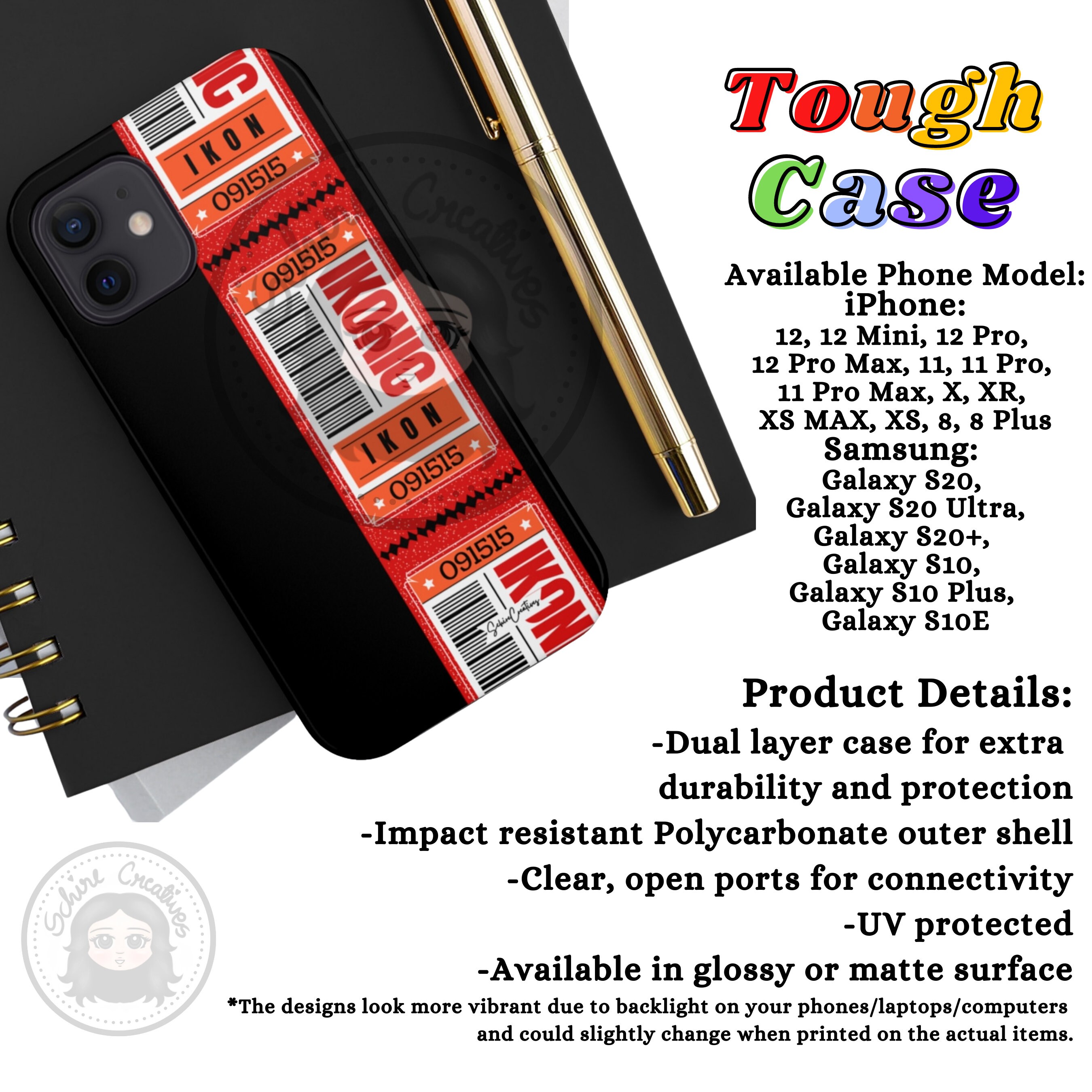 IKONIC Phone Case Kpop Fandom Phone Case iKON Phone Case | Etsy