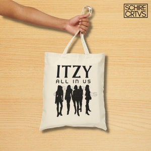 ITZY All in Us Cotton Canvas Tote Bag - Etsy