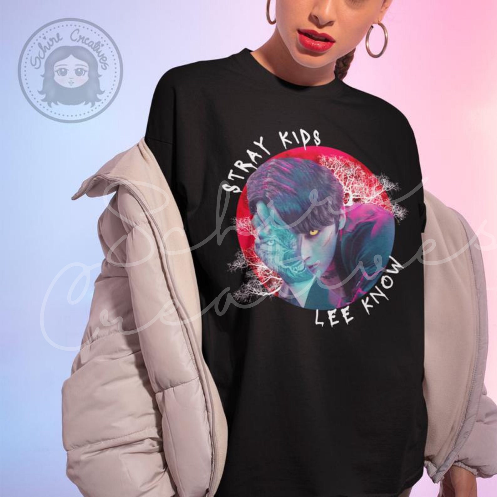 Stray Kids Lee Know Unisex Shirt Lee Know Wolf Shirt SKZ Lee - Etsy