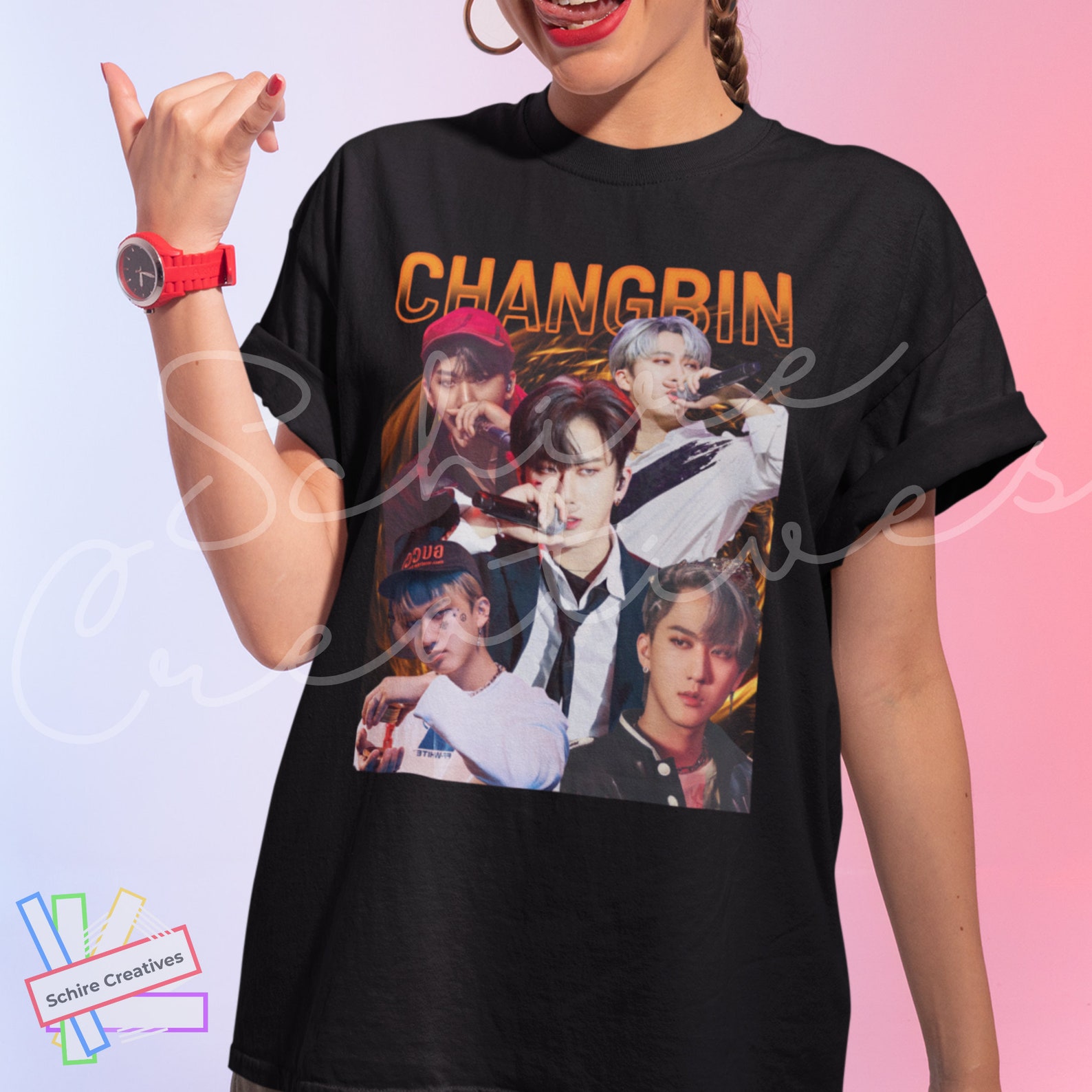 Changbin Unisex Shirt Changbin Graphic Tee Stray Kids Shirt | Etsy