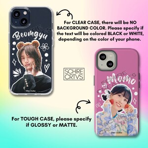 CUSTOMIZABLE Kpop Bias Phone Case, Kpop Aesthetic Phone Case, Custom ...