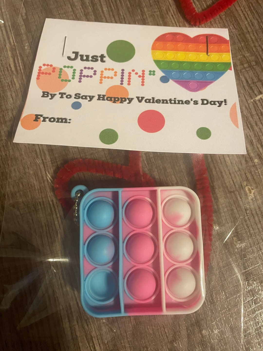 Pop It Valentine Cards- Fully Assembled/ Non Candy Party Favor ...