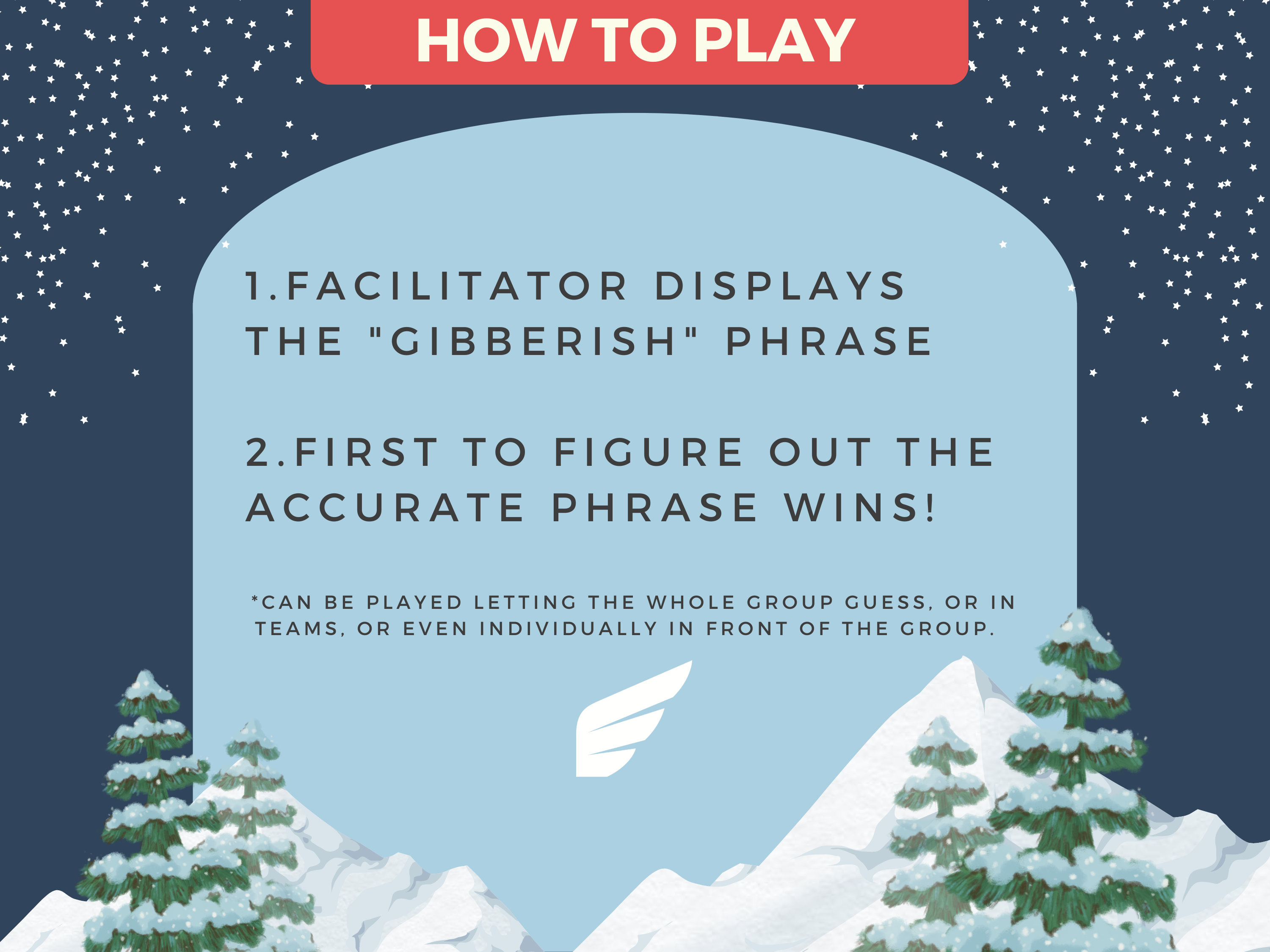 A HOLIDAY THEMED ICEBREAKER: Word Play! Great for Virtual Game, In ...