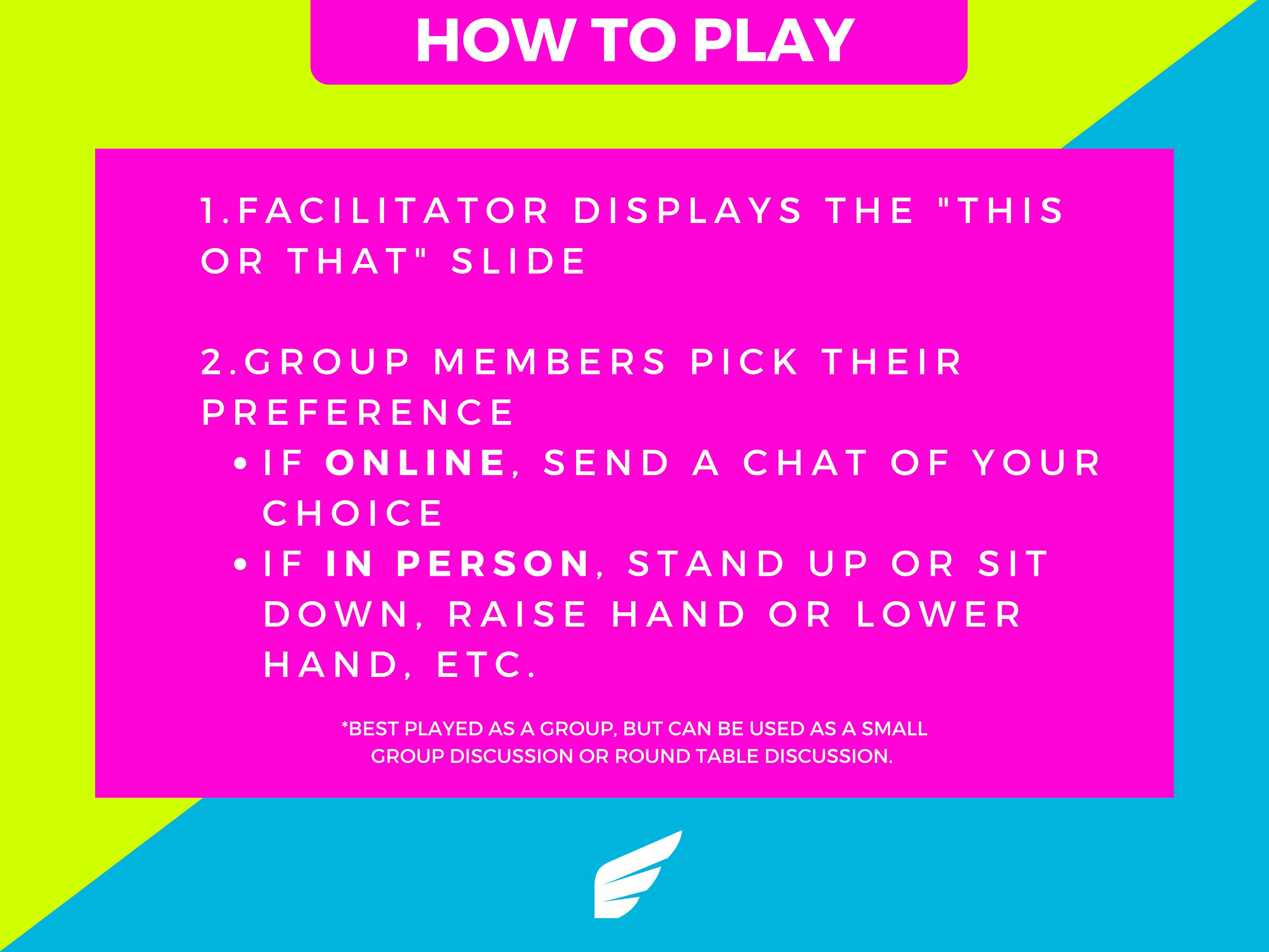 This or That! an EASY ICEBREAKER to Get to Know People! Great for ...