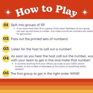The Numbers Game! an EASY ICEBREAKER! Great for Any Group Size! - Etsy