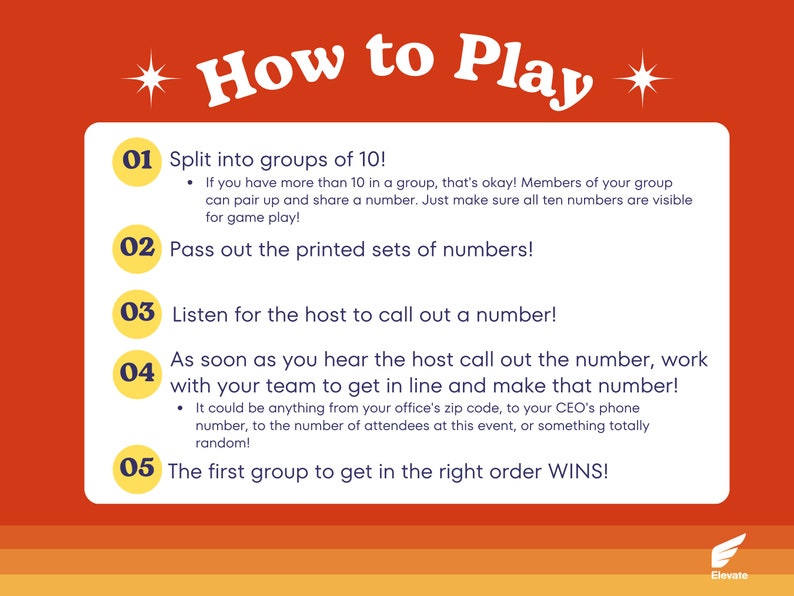 The Numbers Game! an EASY ICEBREAKER! Great for Any Group Size! - Etsy