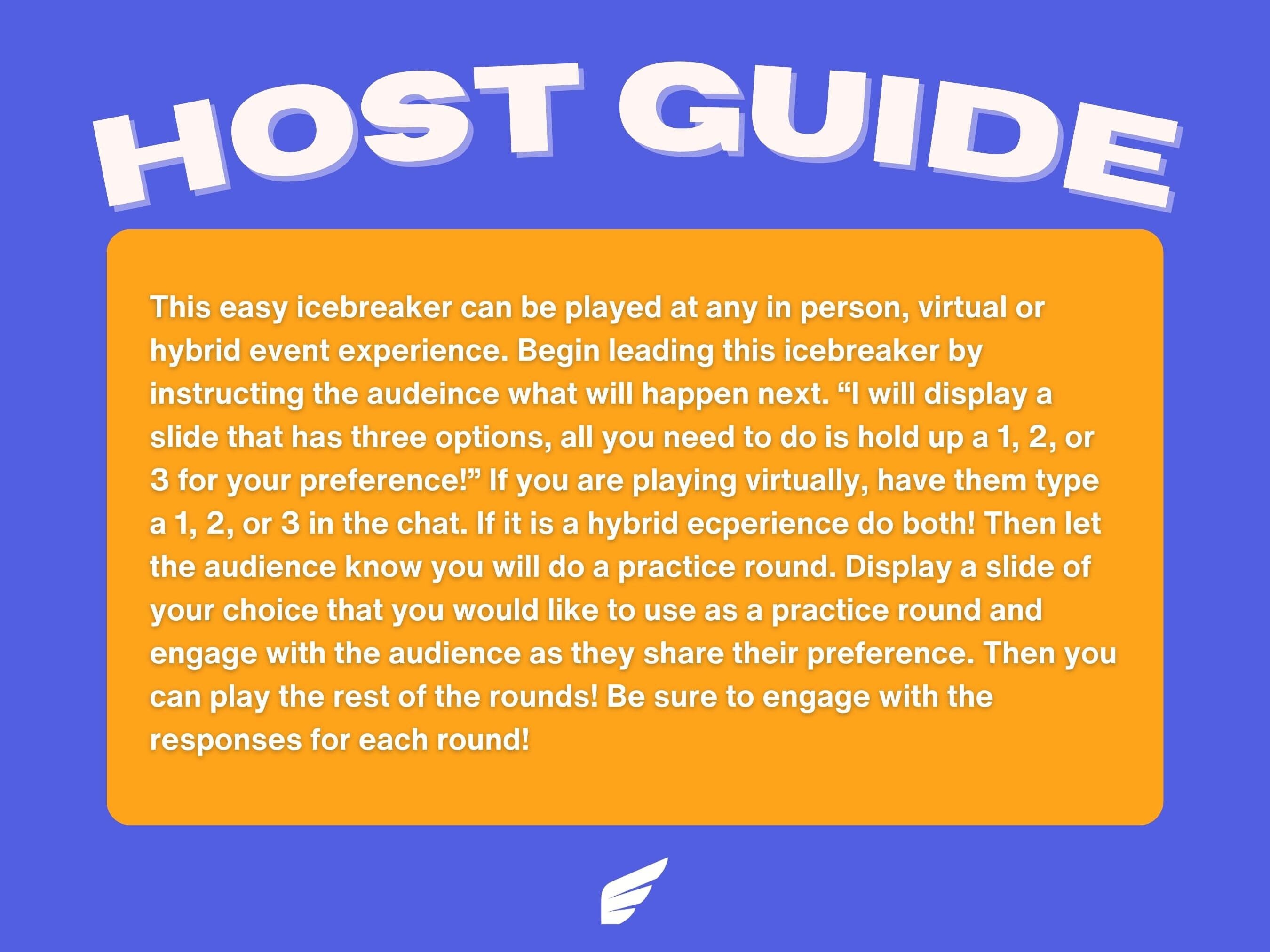 Easy as 1,2,3! an EASY ICEBREAKER! Great for Virtual Game, In-person ...