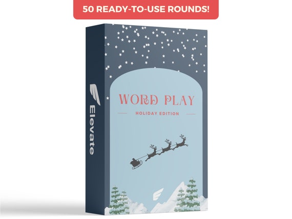 A HOLIDAY THEMED ICEBREAKER: Word Play Great for Virtual - Etsy