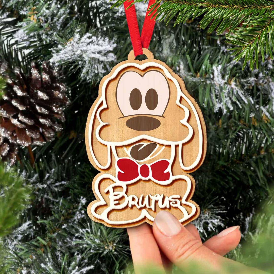 Pluto Christmas Ornament, Custom Dog Ornament, Gifts for Dog Lovers ...