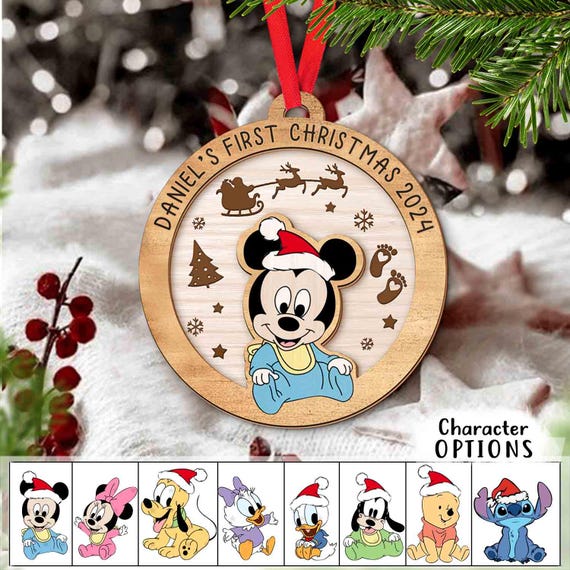 First Christmas Ornament Disney Family